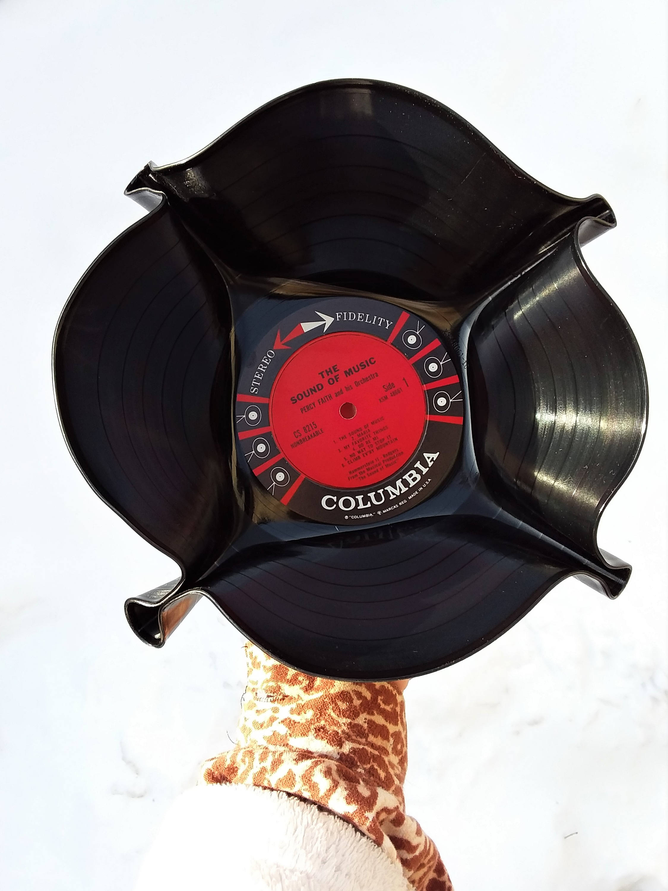 Sound of Music Vinyl Record Chip Bowl Fun Unique Gift Great for Party ...