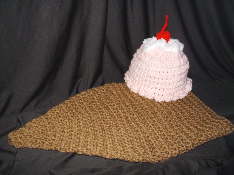 Crochet PATTERN for My Ice Cream Cone Baby Cocoon - Etsy