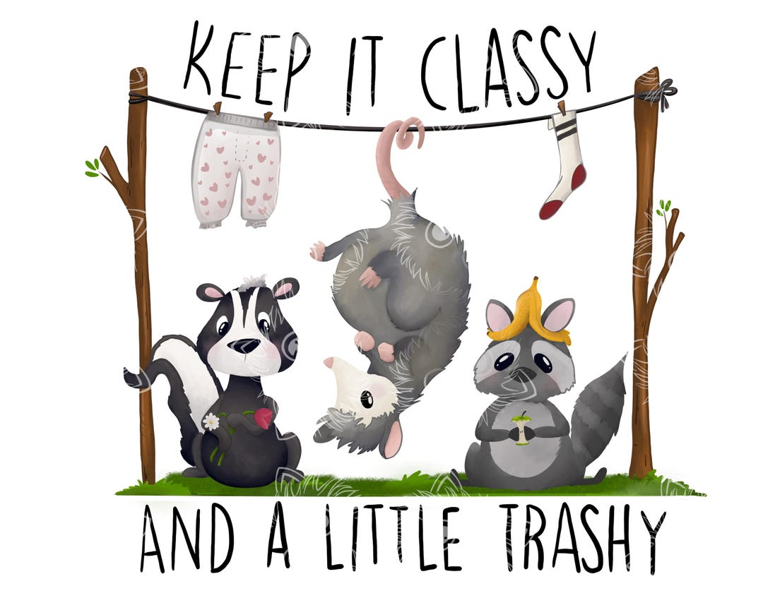 Classy and Trashy: 8x10 Physical Print - Etsy