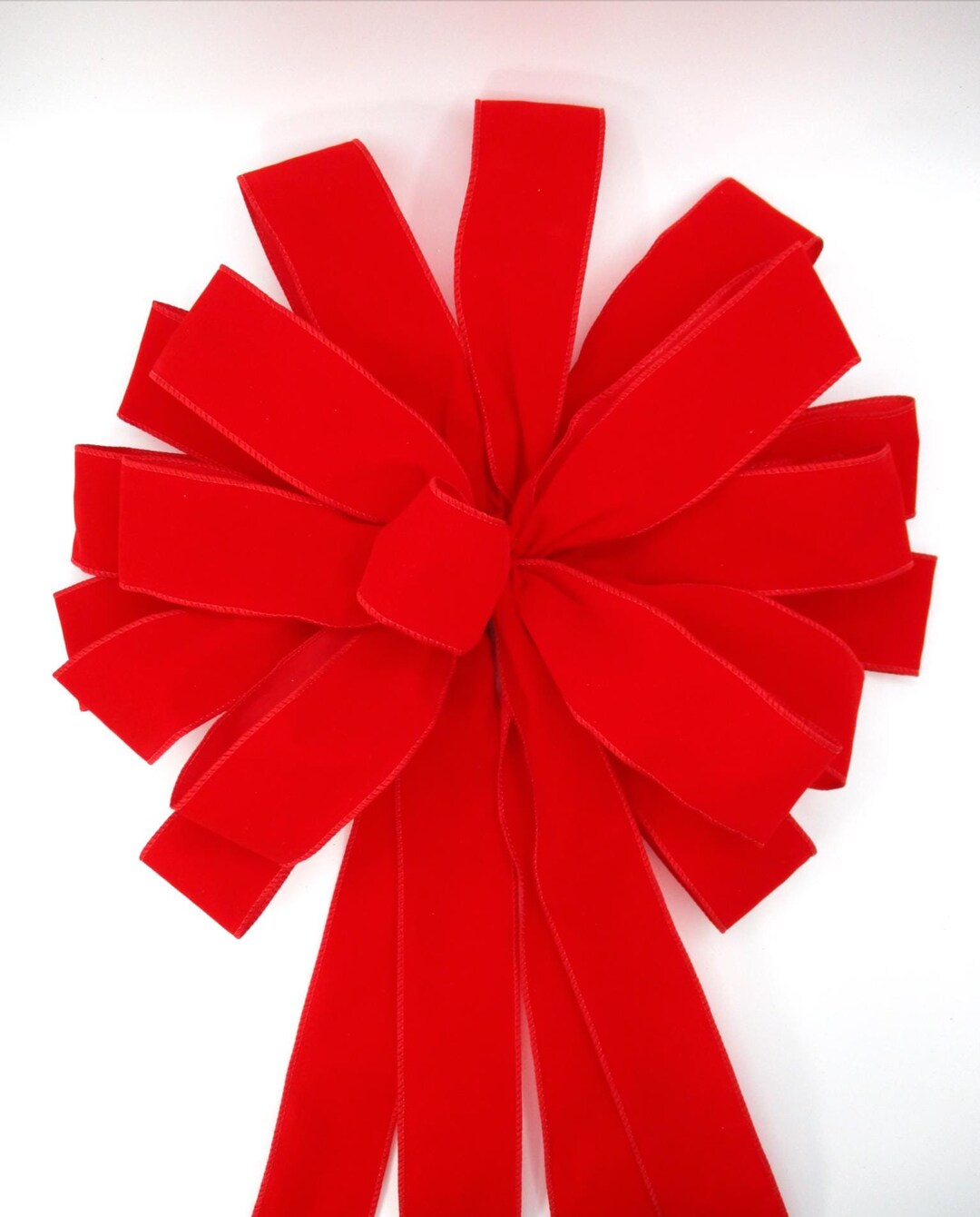 Waterproof Bow / Outdoor Bow / Red Velvet Bow / Christmas Bow / Wreath ...