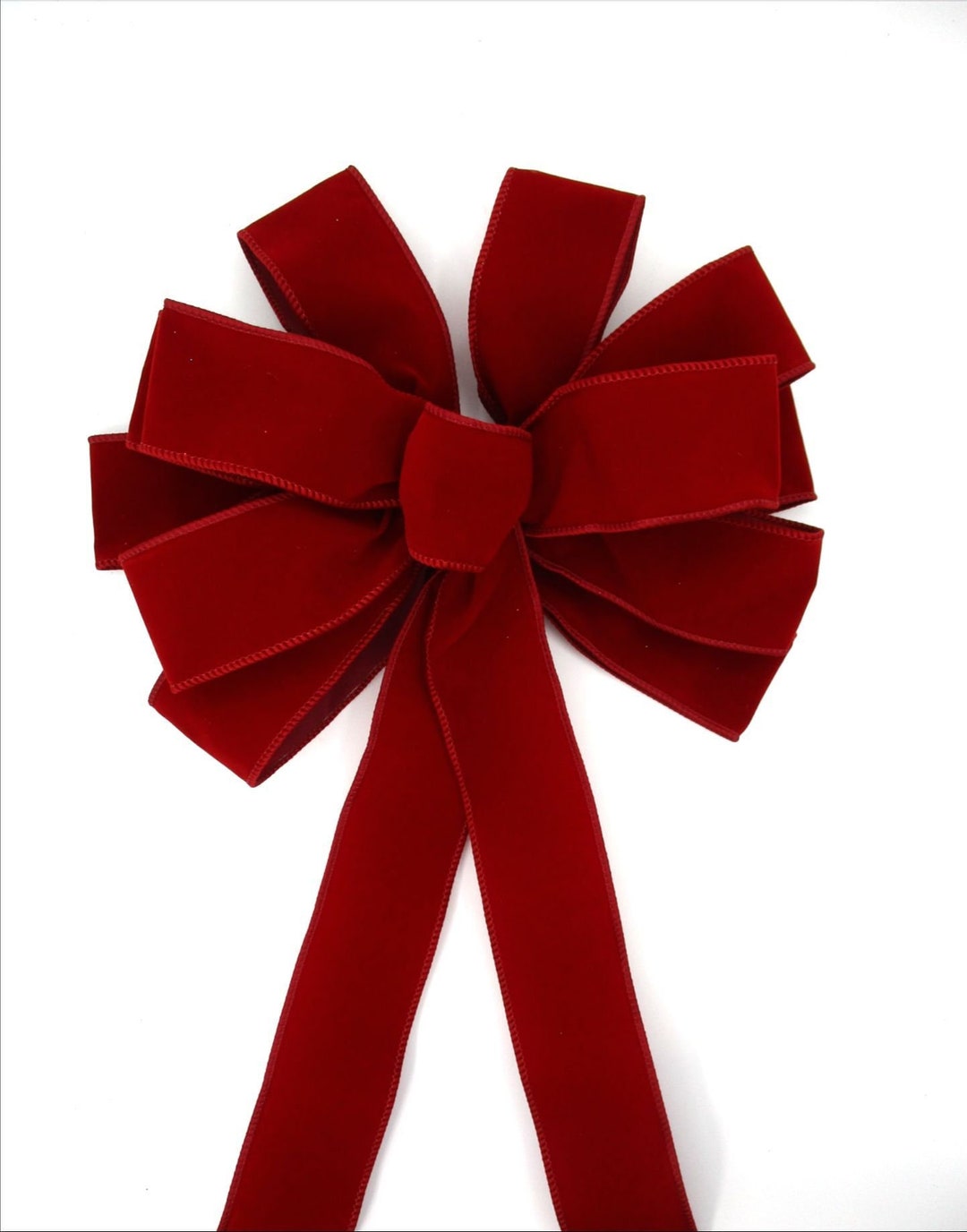 Waterproof Bow / Outdoor Bow / Red Velvet Bow / Cranberry Bow ...