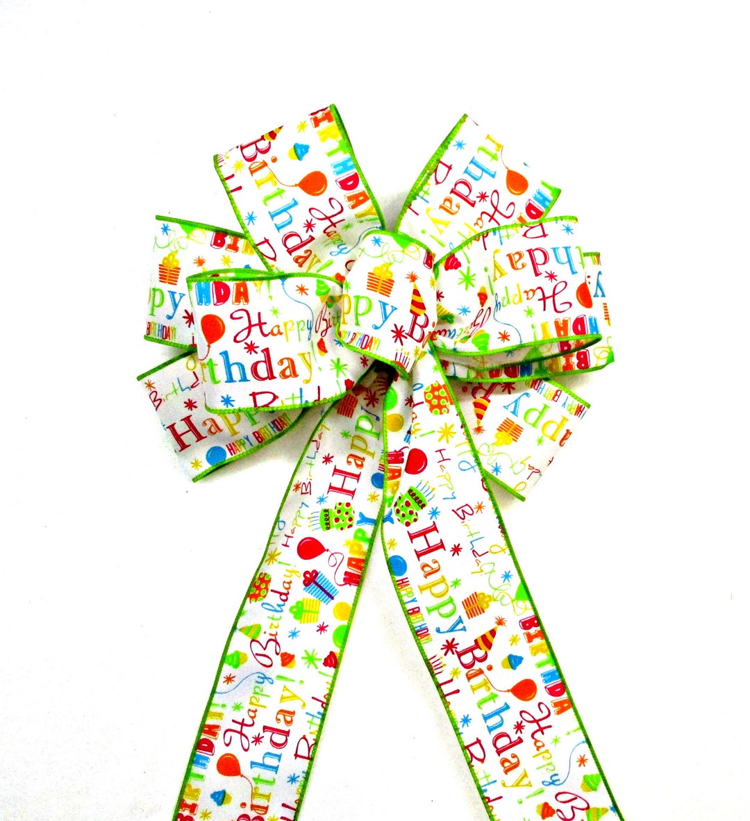 Birthday Bow, Happy Birthday Bow, Party Decoration, Balloons - Etsy