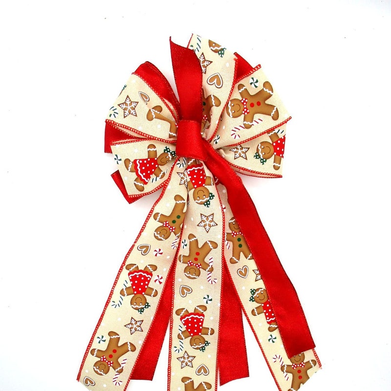 Gingerbread Man Bow - Etsy