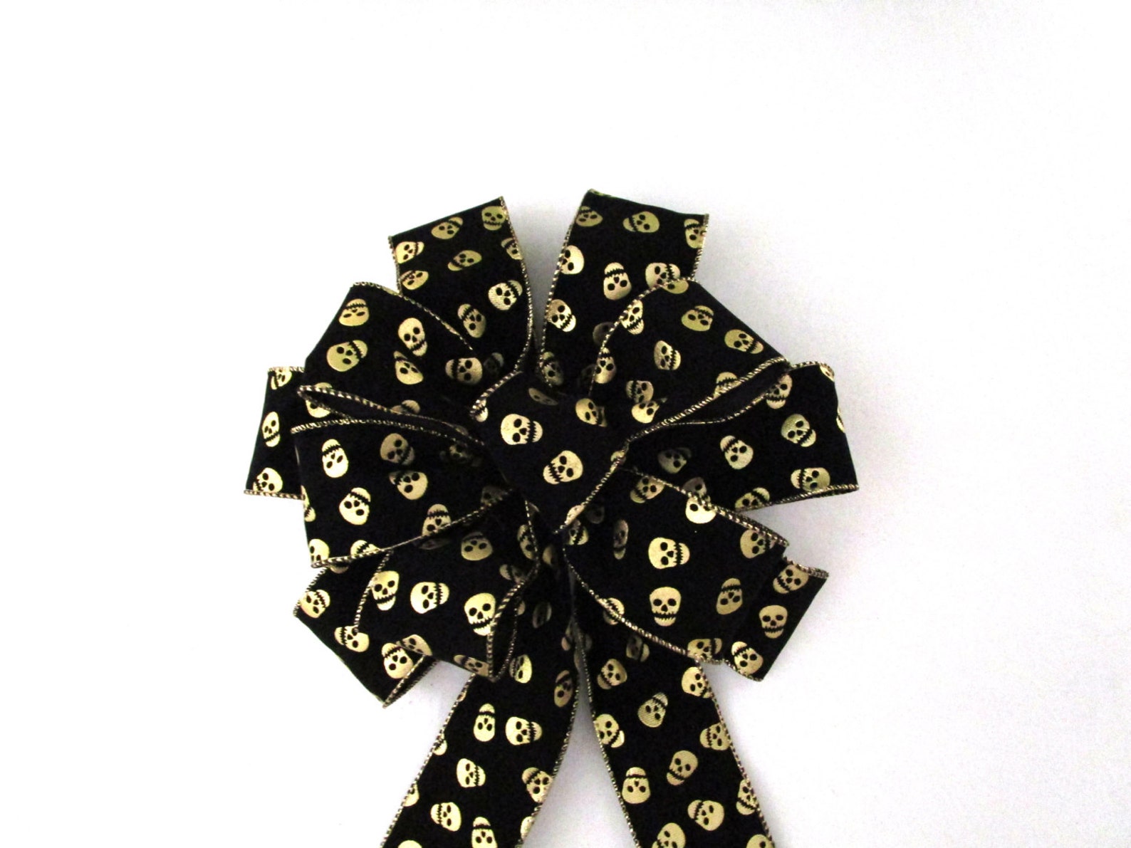 Halloween Skeleton Bow Halloween Decoration Black Bow / - Etsy
