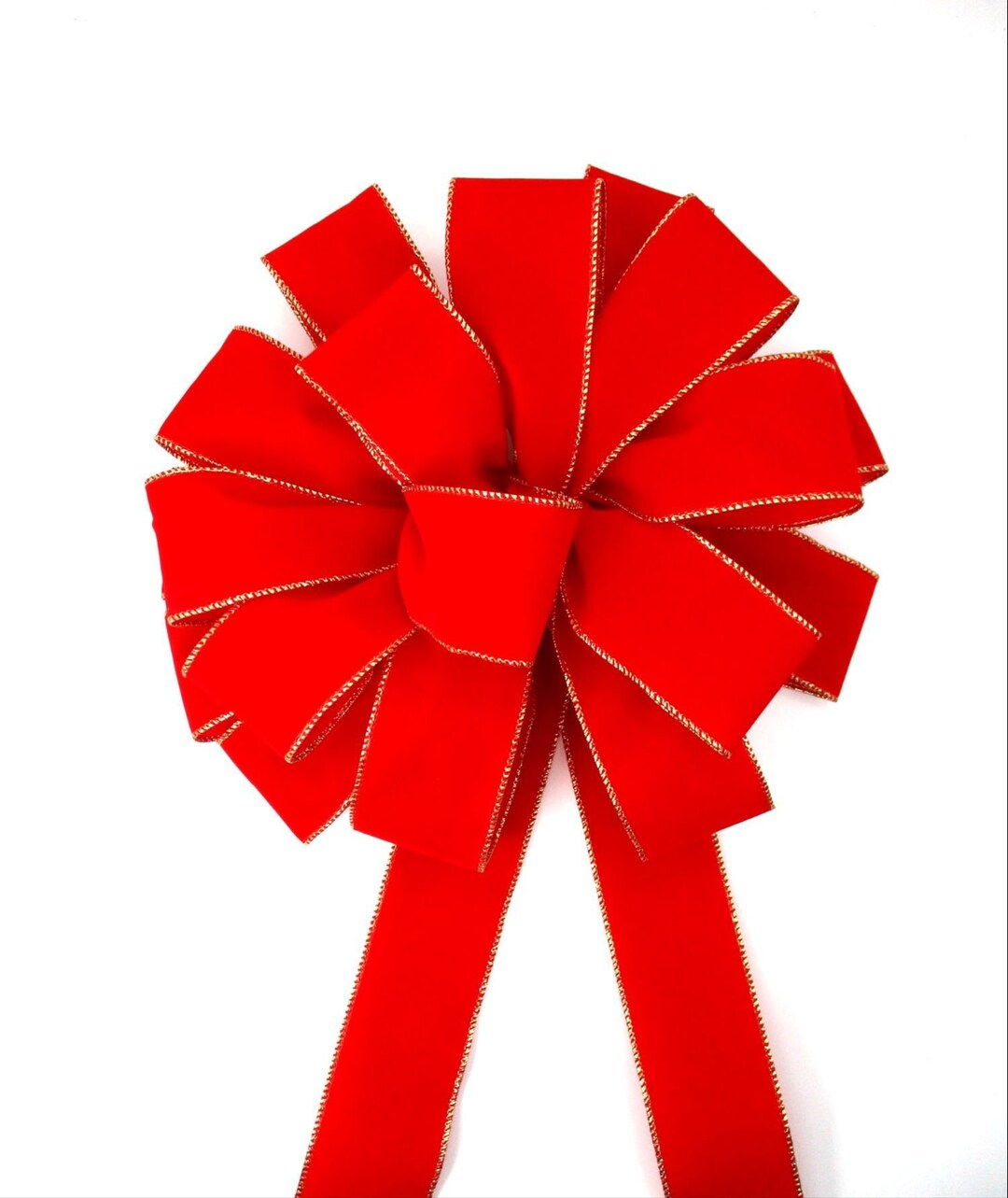 OUTDOOR BOW / Waterproof Bow / Red Velvet Bow / Christmas Bow / Wreath ...