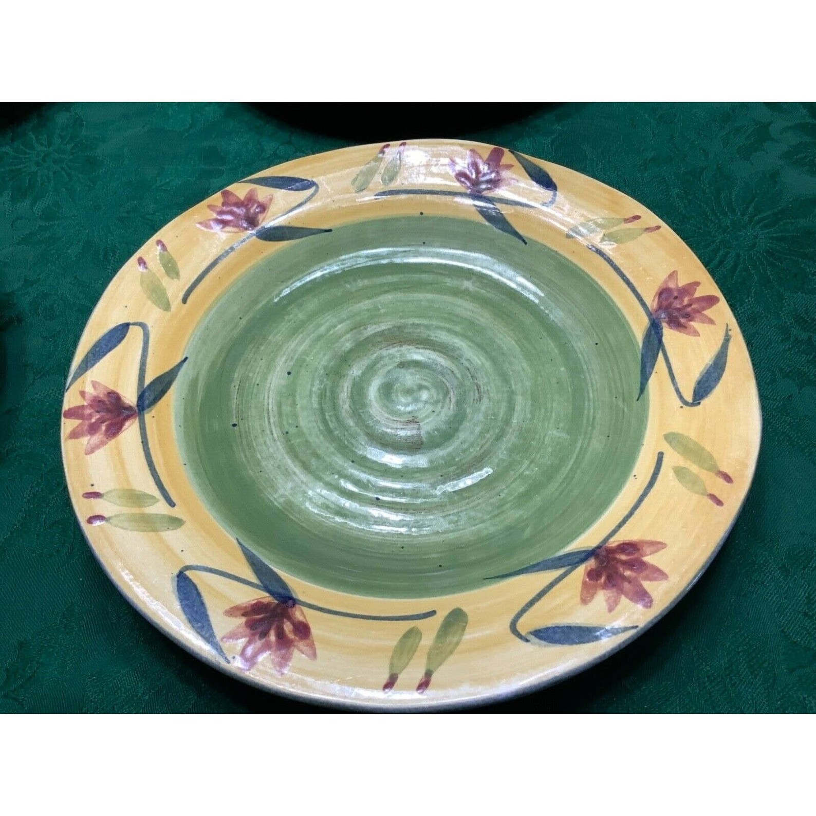 5 Pcs Pier 1 Elizabeth Hand Painted Stoneware Dinner Plates 11 - Etsy