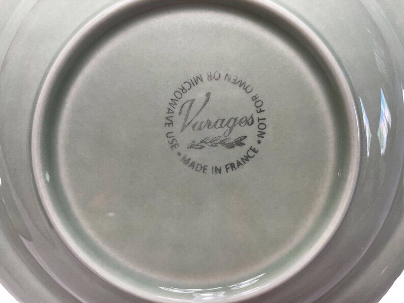 Varages France Luberon Soup Bowl Pastel Green 9” Set of 4 Made in ...