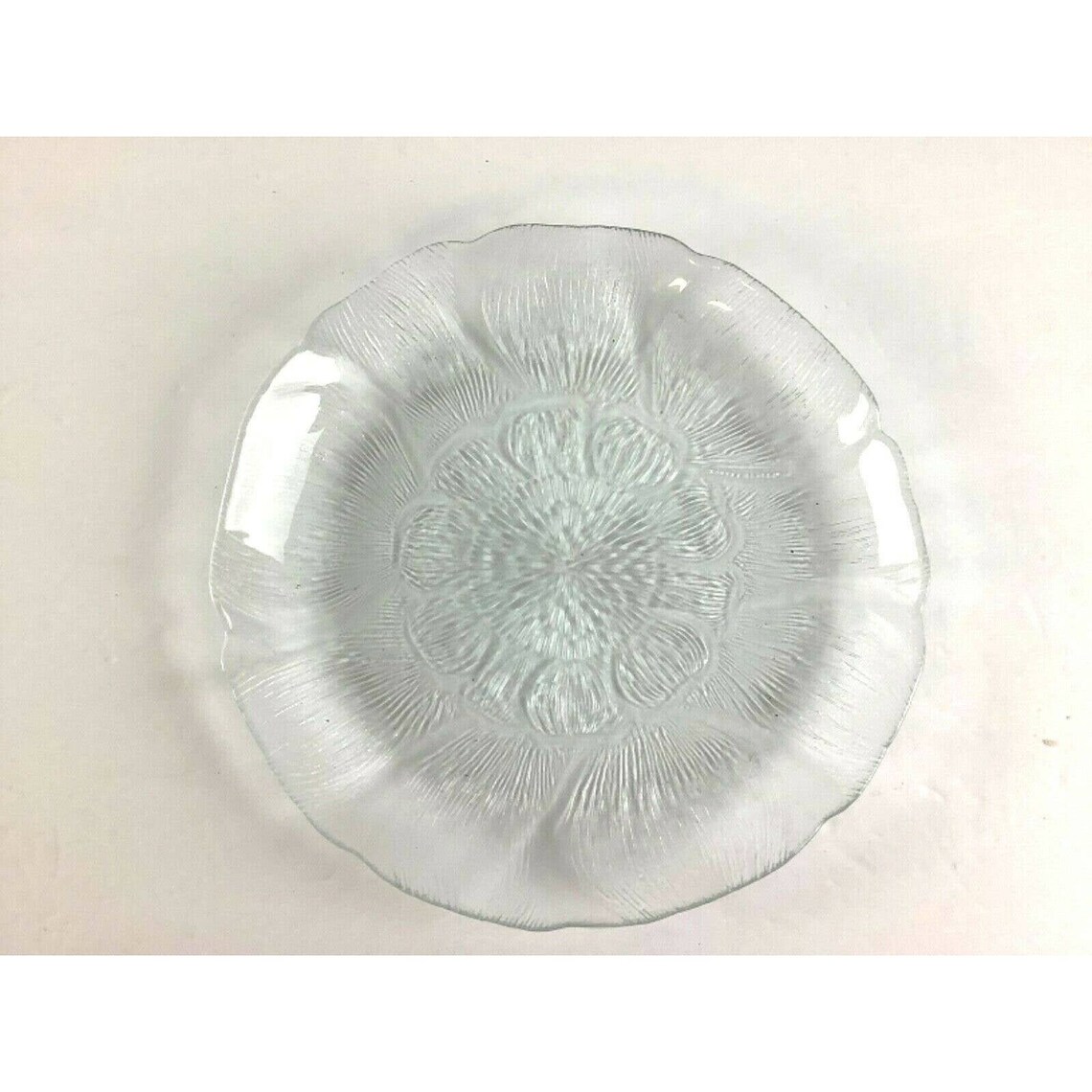 Arcoroc France Salad Glass Plates 9 Floral Pattern Set of 6 - Etsy