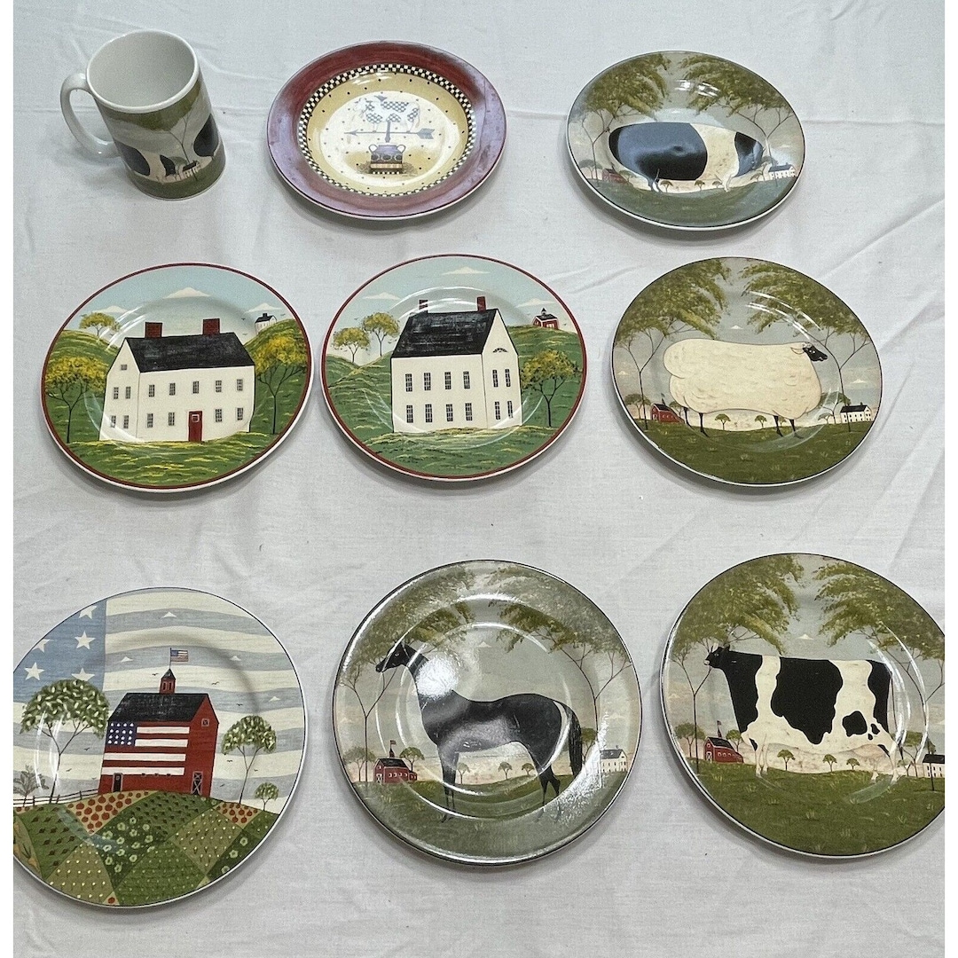 9 Pcs VTG Warren Kimble Sakura Animals , Weathervane, Brandon House ...