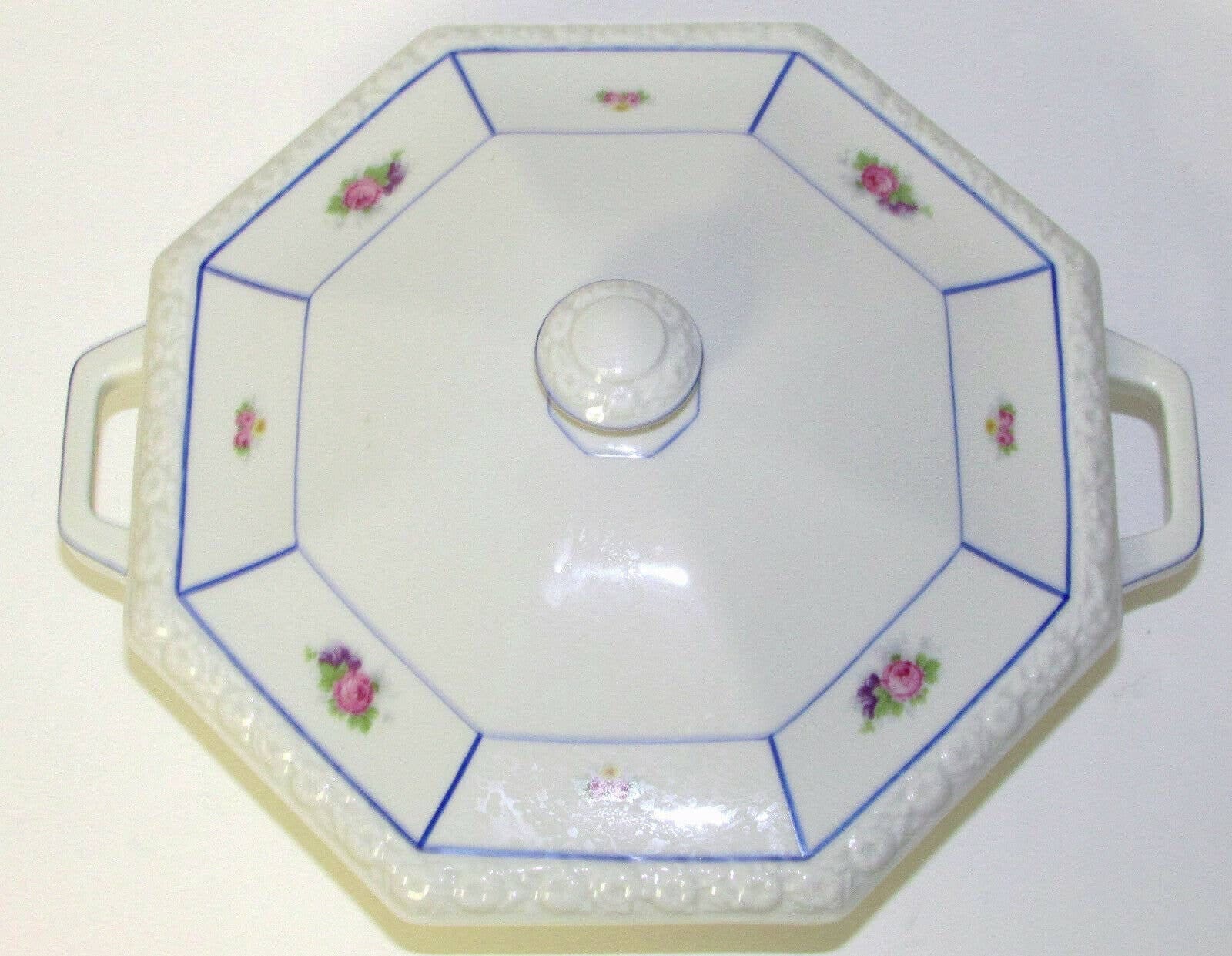 Vintage Rosenthal Selb Germany Maria Octagonal Soup Tureen With Pink ...