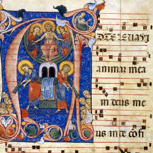 Illuminated Manuscript Reproduction: Resurrection in the | Etsy