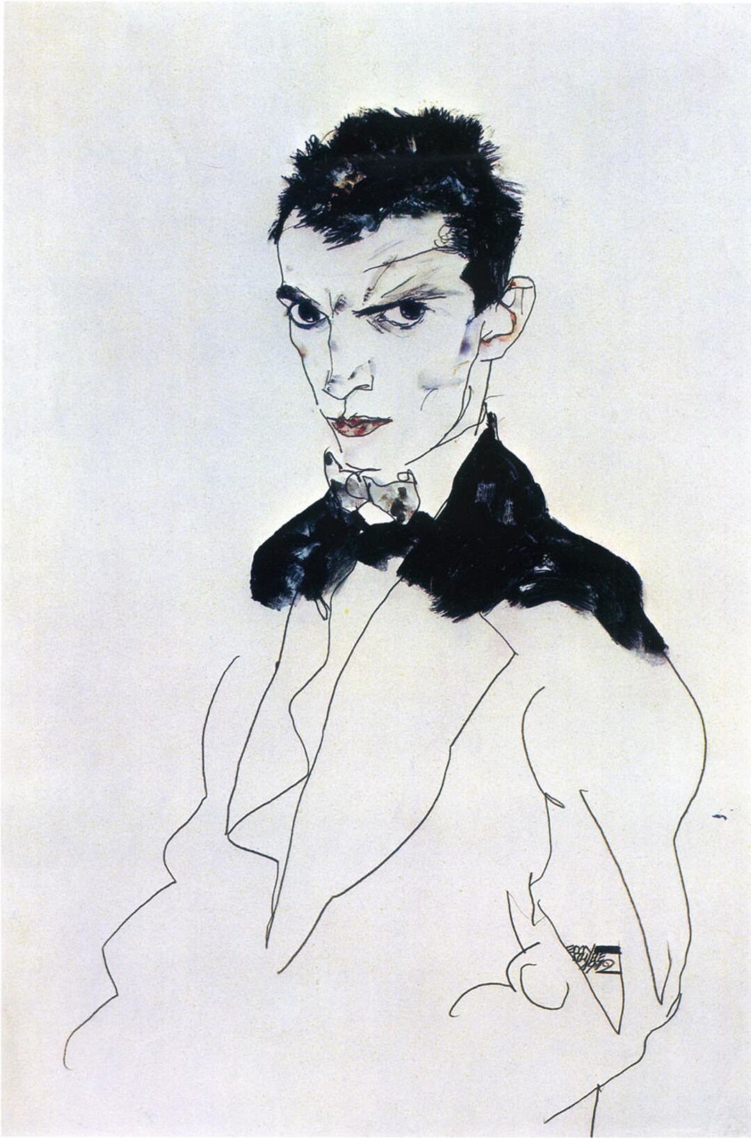 The Art of Egon Schiele. Self-portrait, 1912. Fine Art Reproduction - Etsy