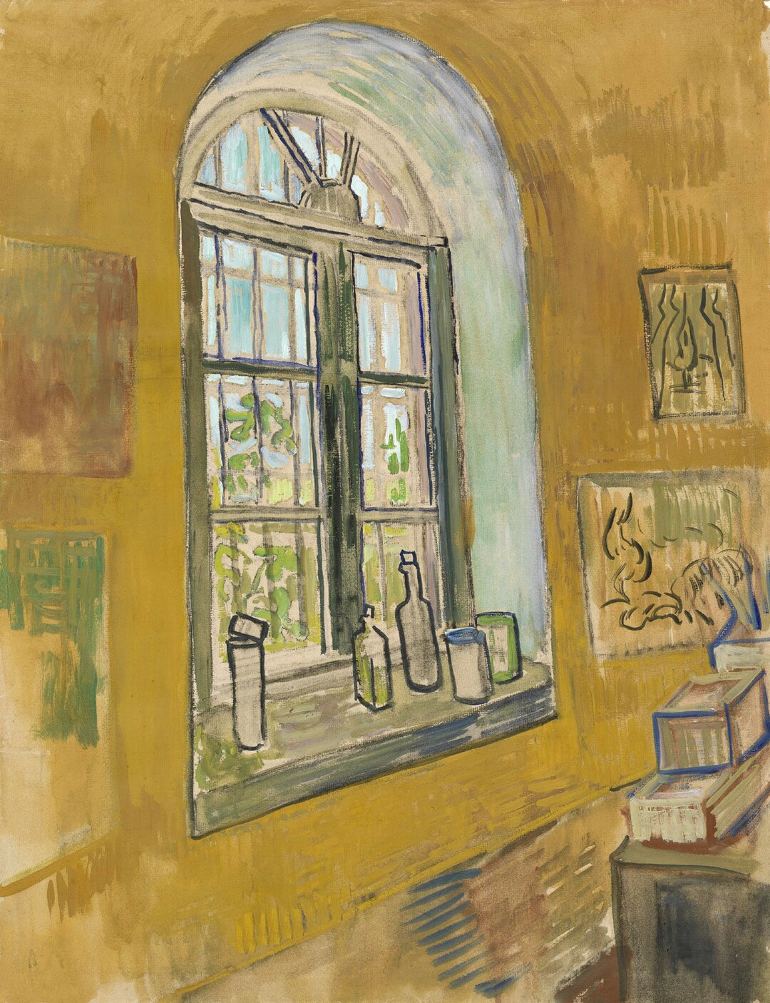 Fine Art Reproduction. the Window in the Studio, 1889. Drawing by ...