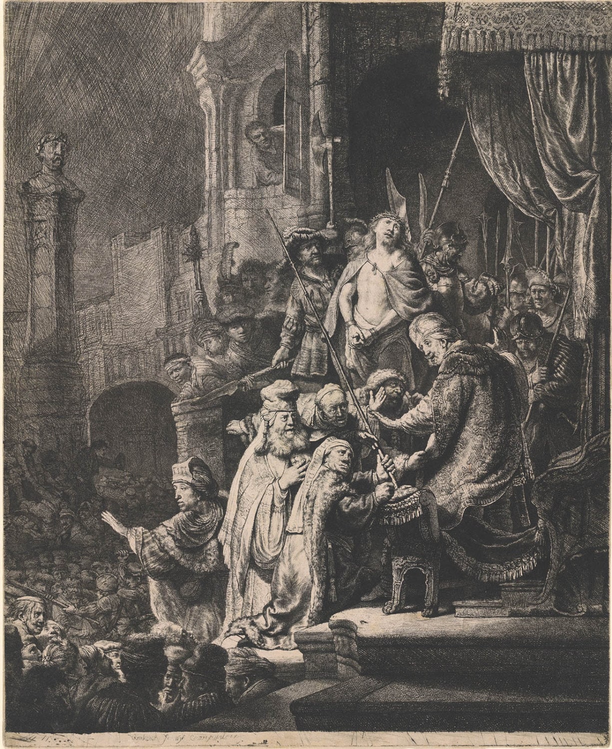 Rembrandt Etchings Jesus