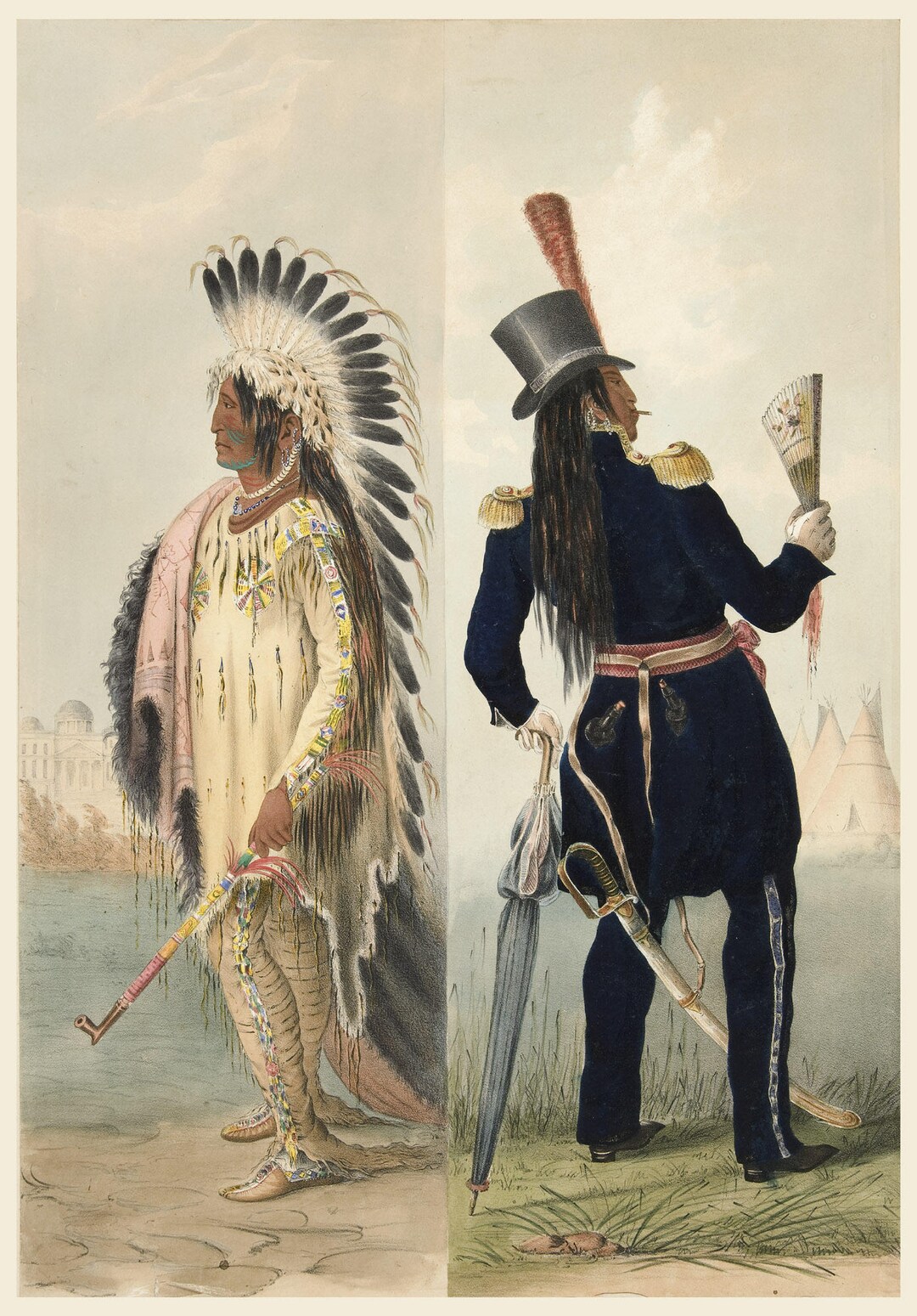 George Catlin: the Indian Gallery - Wi-jin Going to Washington ...