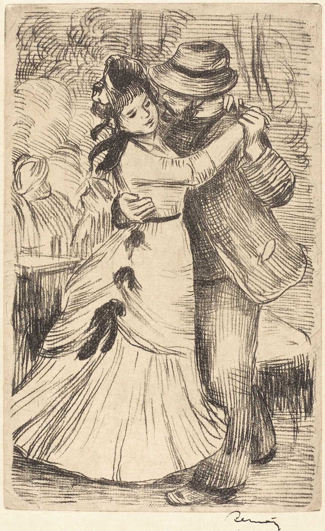 The Art of Auguste Renoir. Dancing in the Country - La Danse a La ...