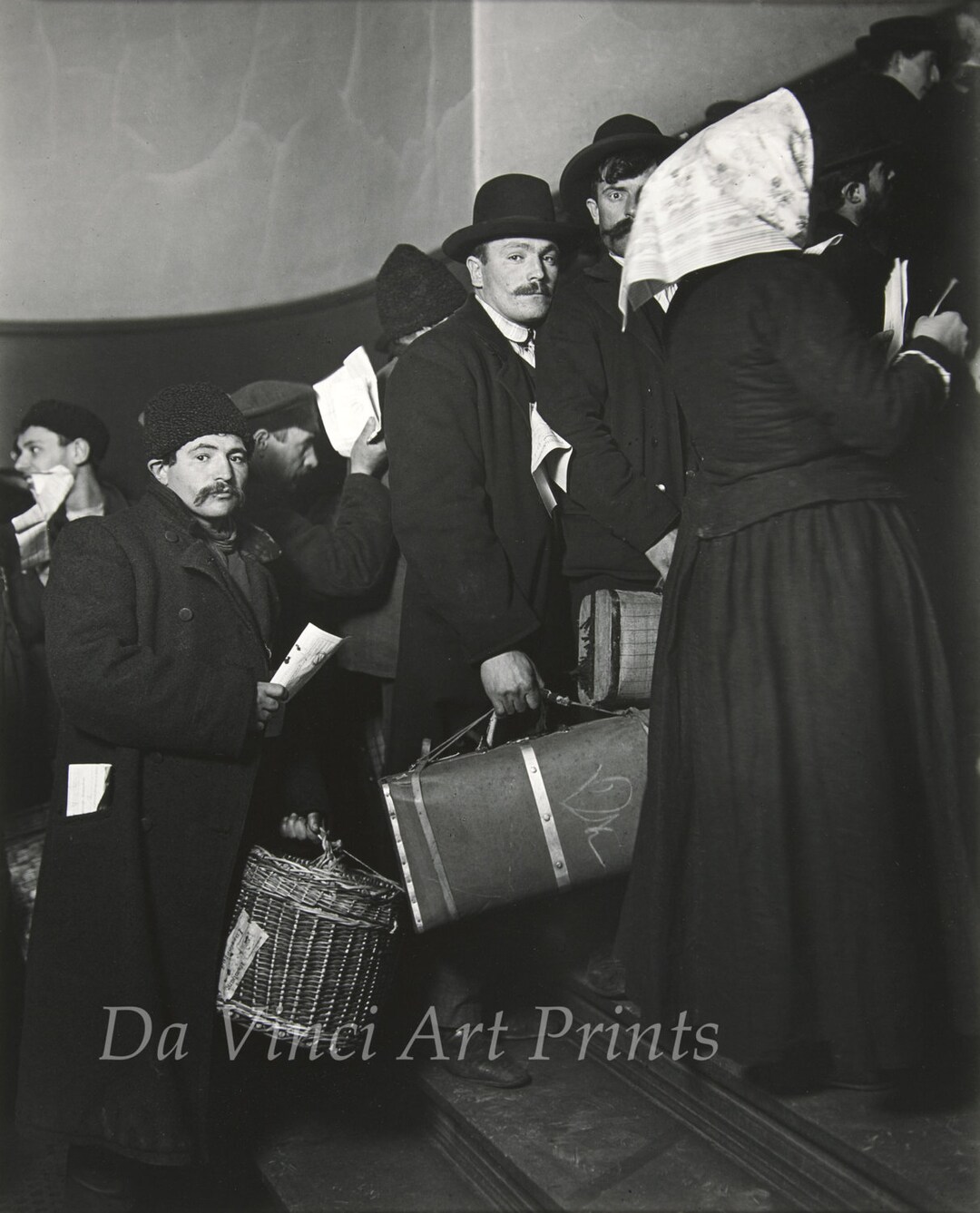 American Art Reproductions. Climbing Into America 1908 by - Etsy