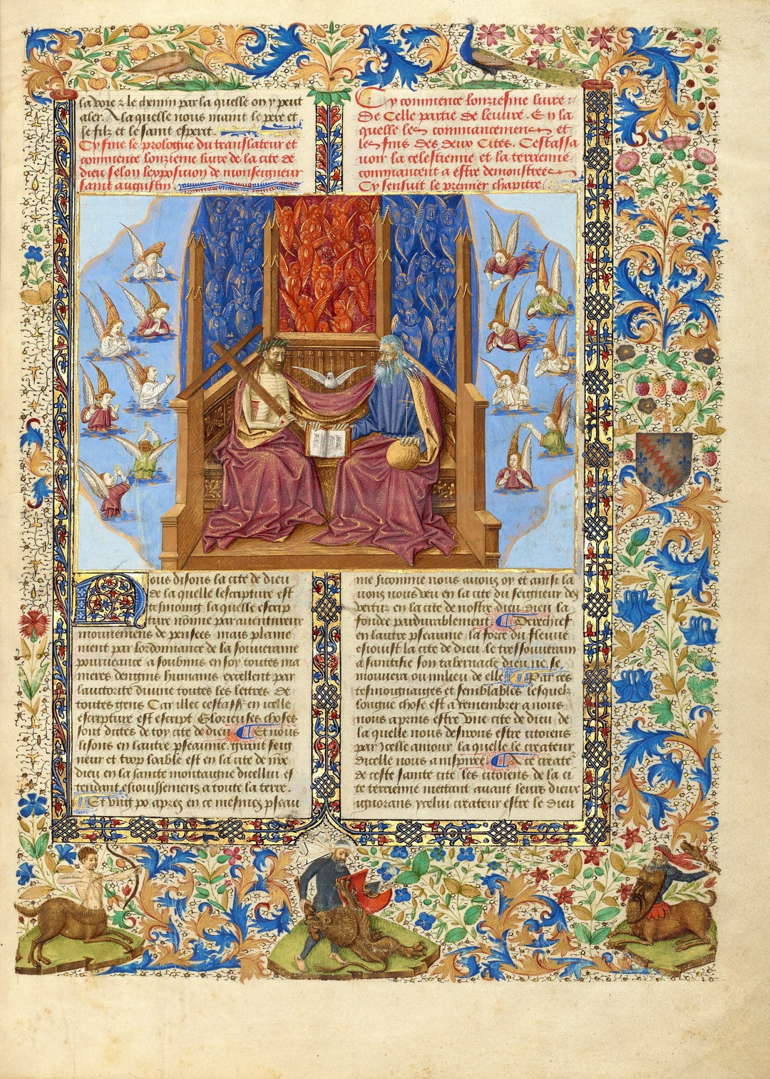 The Trinity From the City of God (cité De Dieu) C. 1440–1450 France ...