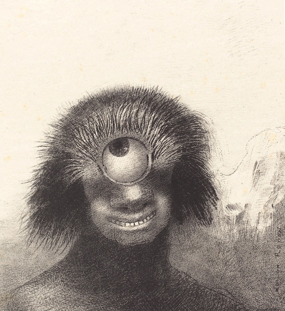 Fine Art Reproduction. The Cyclops 1883 by Odilon Redon . | Etsy