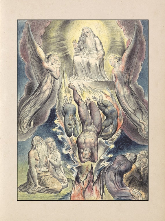 The Prints of William Blake. the Watercolor Illustrations for | Etsy