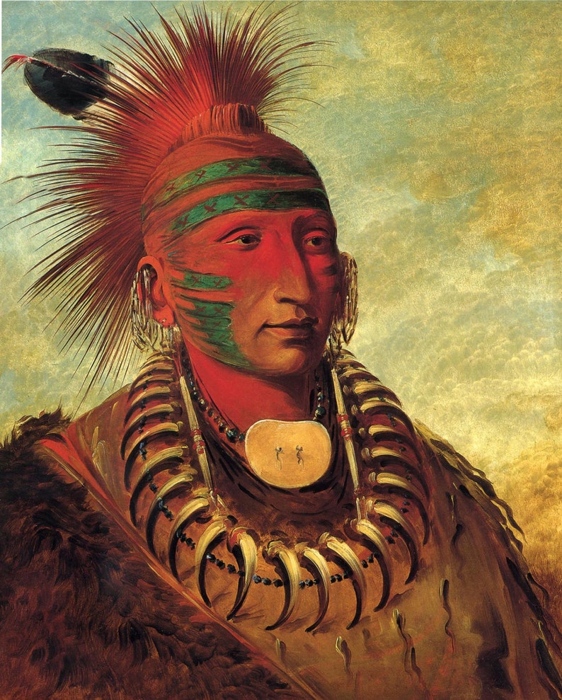 George Catlin: the Indian Gallery No-ho-mon-ya, 'one Who Gives No ...