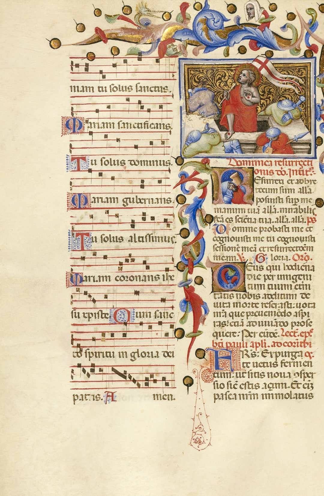 Fine Art Reproduction. Illuminated Manuscripts: the Resurrection ...