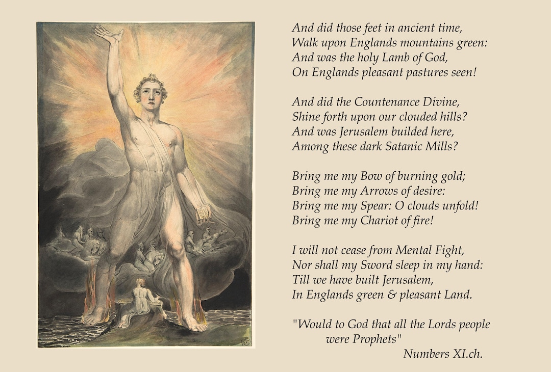 The Watercolor Illustrations of William Blake. Angel of the Revelation ...