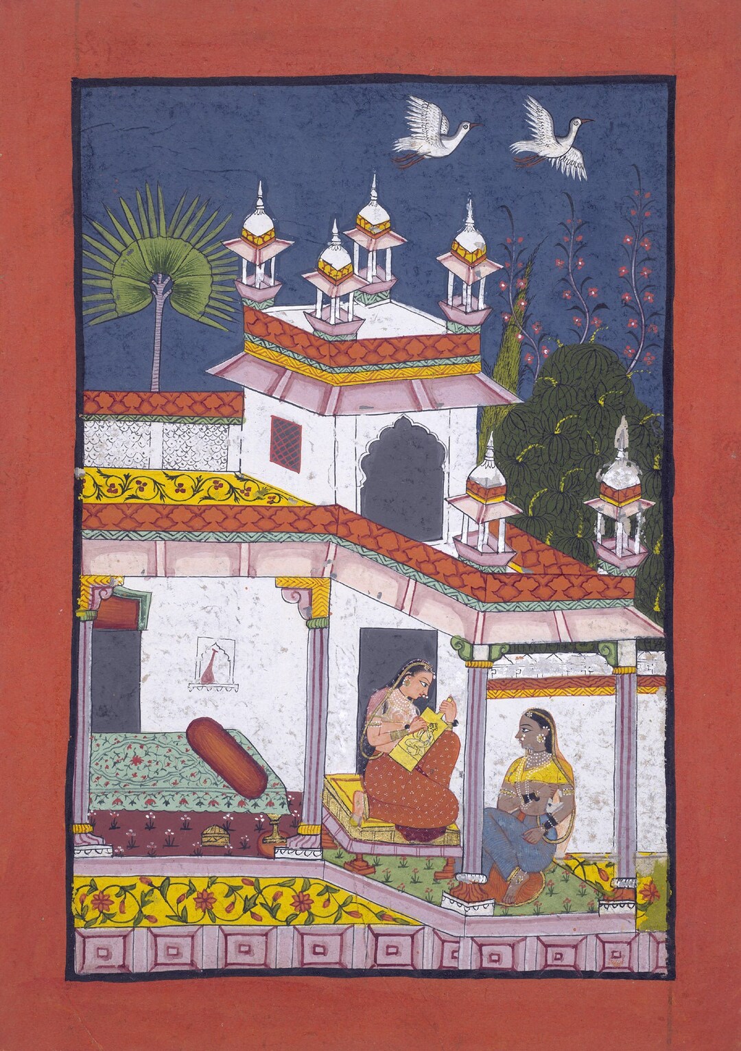 India Miniature 'rajput' Painting Reproductions. Ragini Dhanasari, C ...