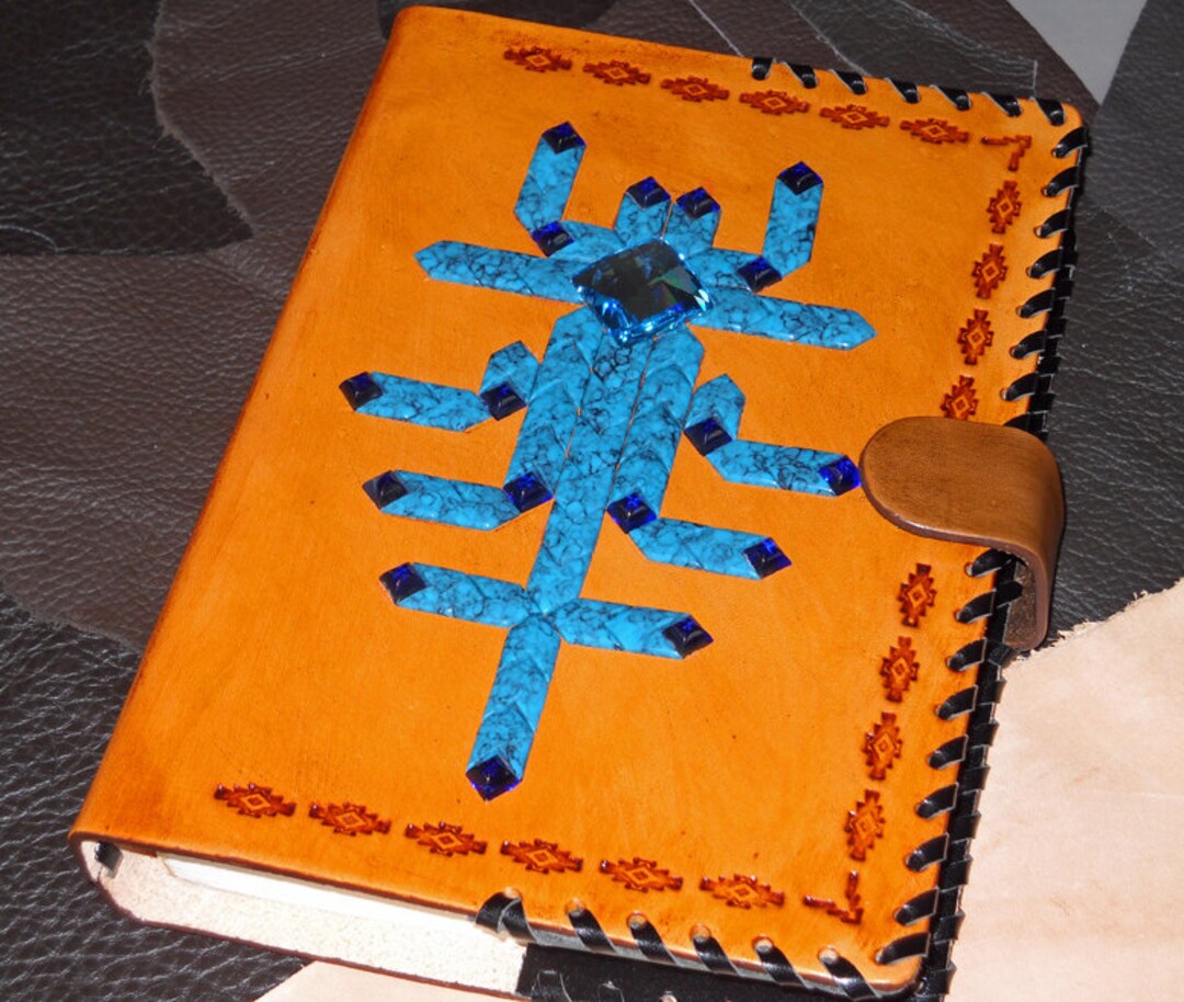 Leather and Scorpion Book Cover - Etsy