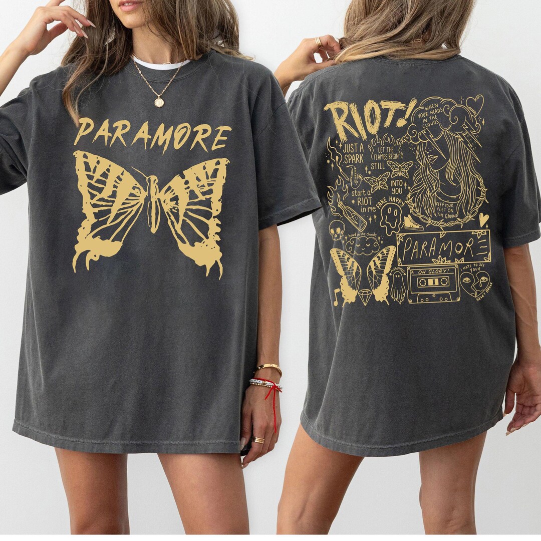 Param0re Doodle Art Comfort Color T-shirt, Paramore Album Lyrics Merch ...