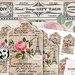 Printable Gift TAG CLIPART Digital Hangtag French Vintage Postcard ...