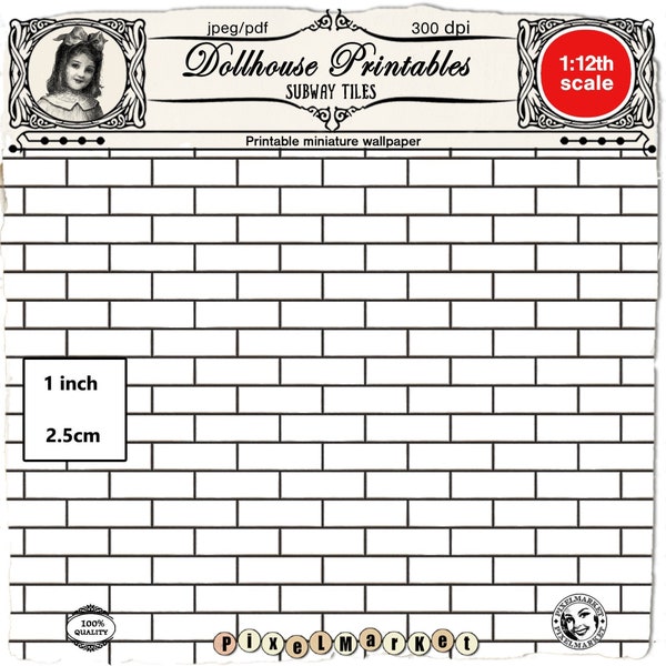 Subway Tile Wallpaper - Etsy