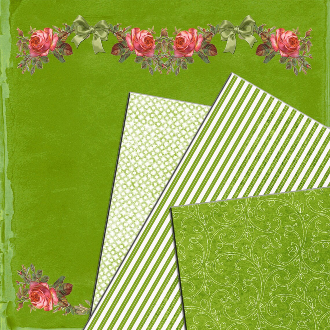 12x12 PAPERS for Digital SCRAPBOOKING Printable | Etsy