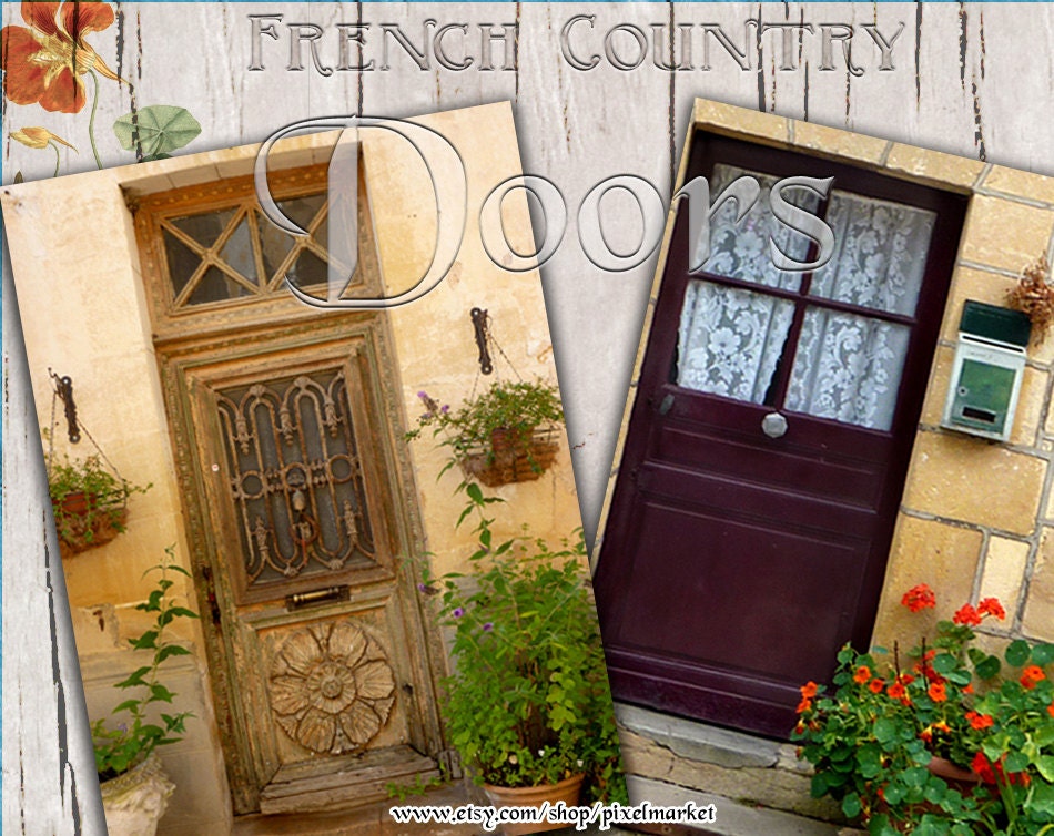 Old DOORS Photo BACKGROUNDS Aceo Size French Country Door - Etsy