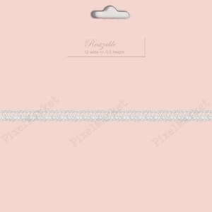 White LACE RIBBON Clip Art Realistic Lace Border Clipart Collage Sheet ...
