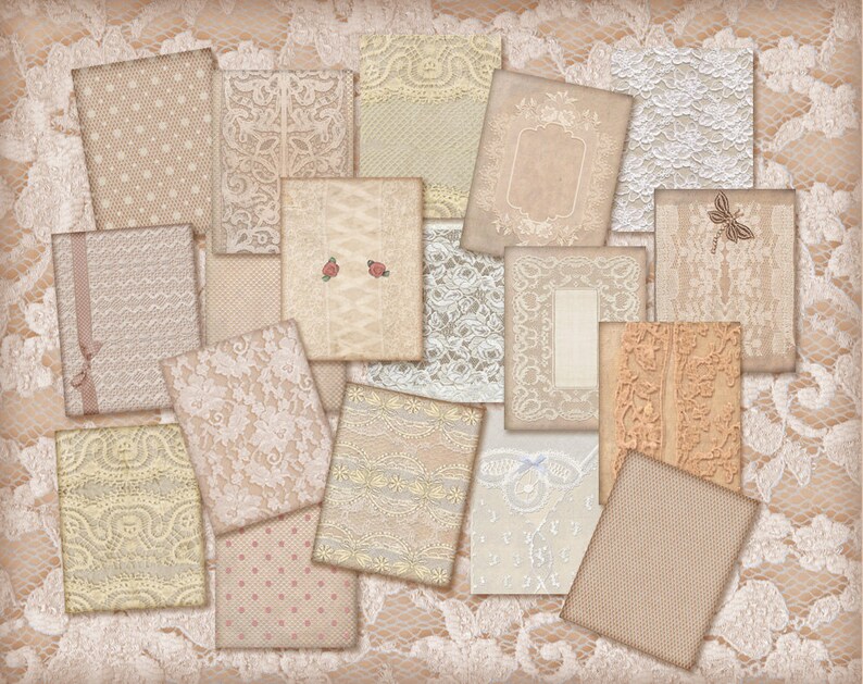 Vintage LACE BACKGROUND Printable Lace Paper Pack 85x11 Web - Etsy
