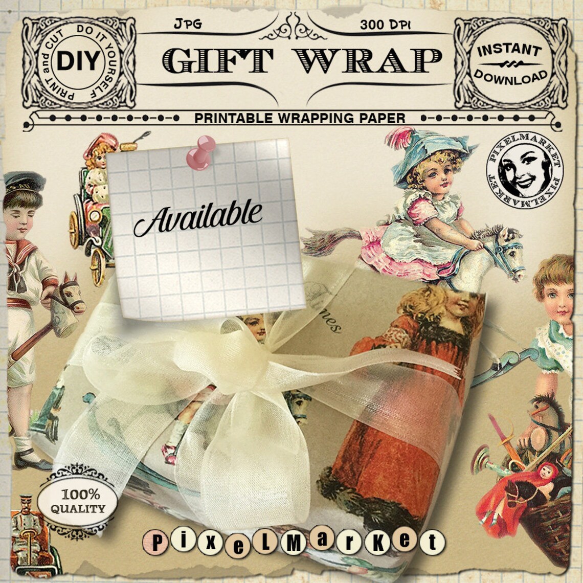 Printable Victorian Gift TAG CLIPARTS Birthday Labels - Etsy