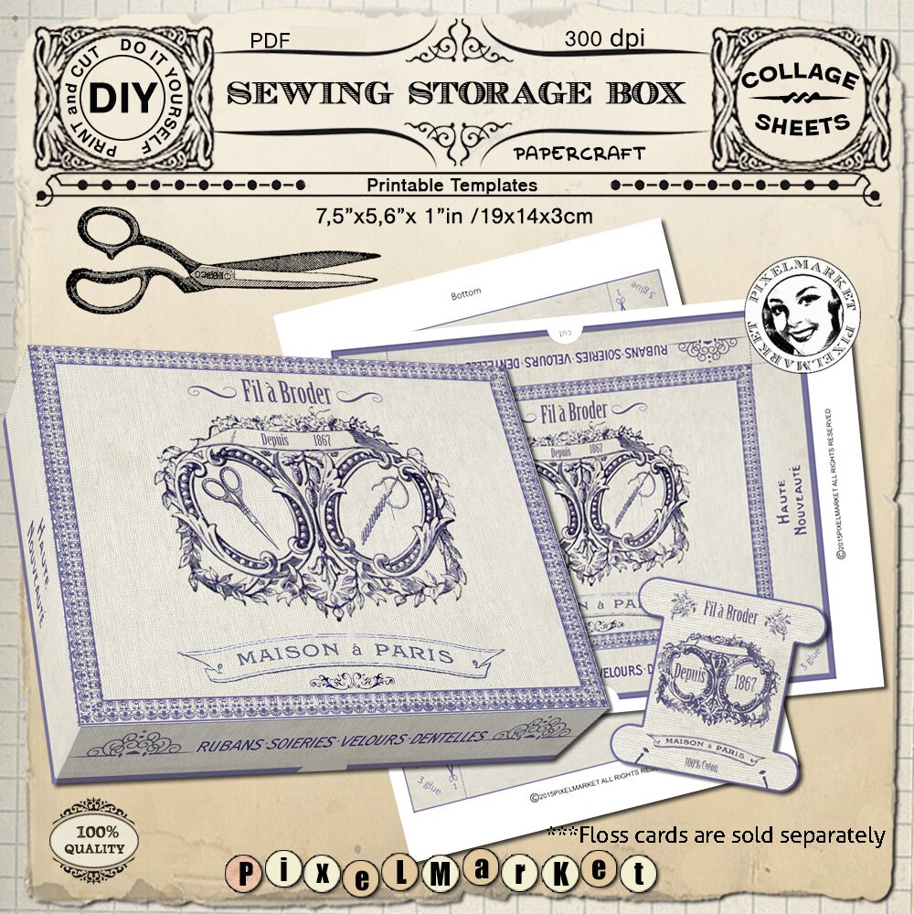 THREAD Spool Cards FLOSS HOLDERS Clip Arts Tiny Keepers - Etsy Canada