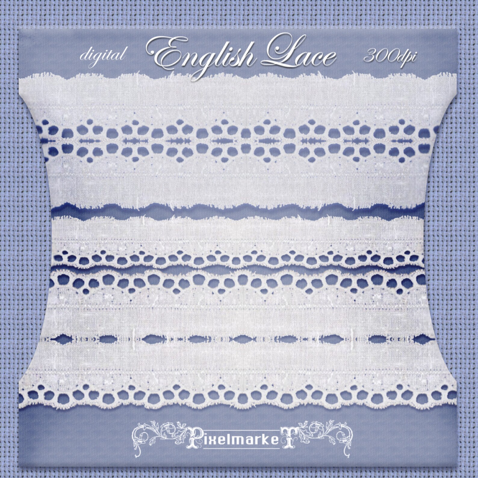 Instant Download DIGITAL Realistic LACE BORDERS Printable - Etsy