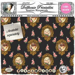 1/6 DOLLHOUSE Baroque Flooring Venetian Marble Floor Tiles Printable ...