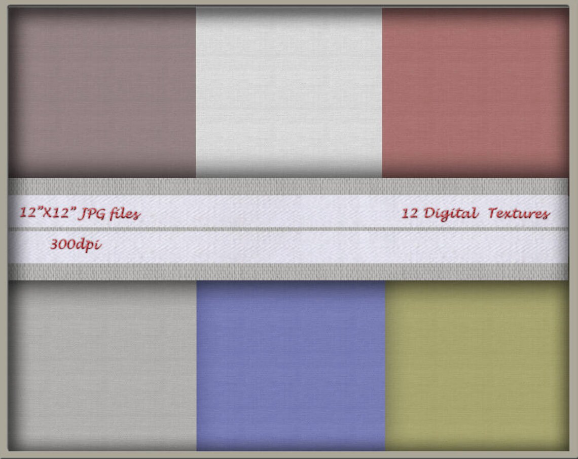 French Toile PAPERS set Printable ticking fabric texture Photo | Etsy