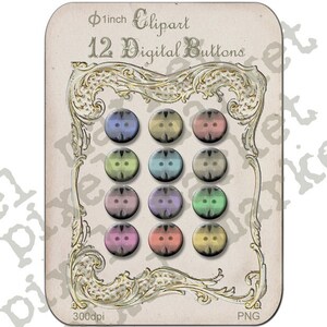 DIGITAL BUTTONS CLIPARTS 1 Inch Circle Buttons Transparent Png Digital ...