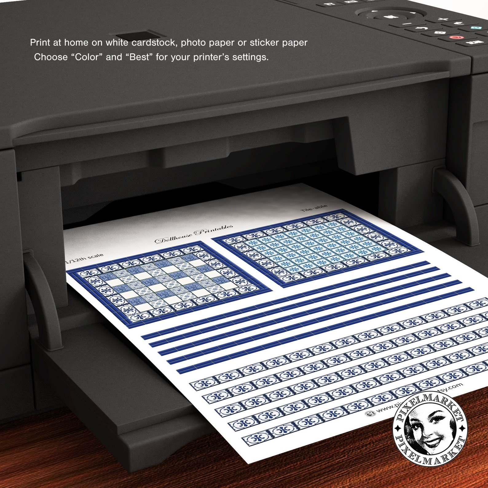 Miniature Ceramic Wall Tiles Printable Replica of Monets - Etsy