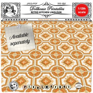 Miniature TERRAZZO TILES Printable Flooring Wallpaper Use for 1/12 ...