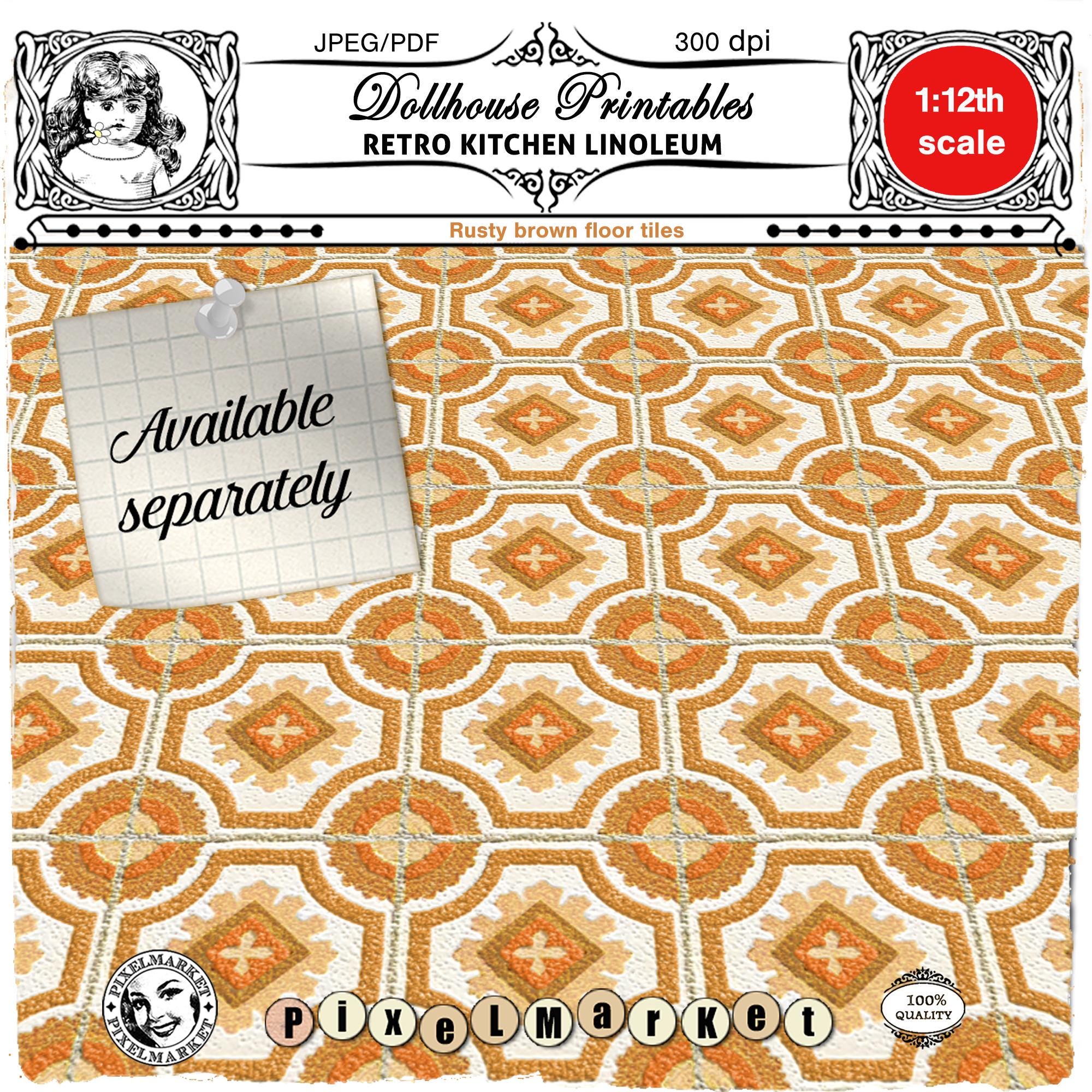 Miniature TERRAZZO TILES Printable Flooring Wallpaper Use for 1/12 ...