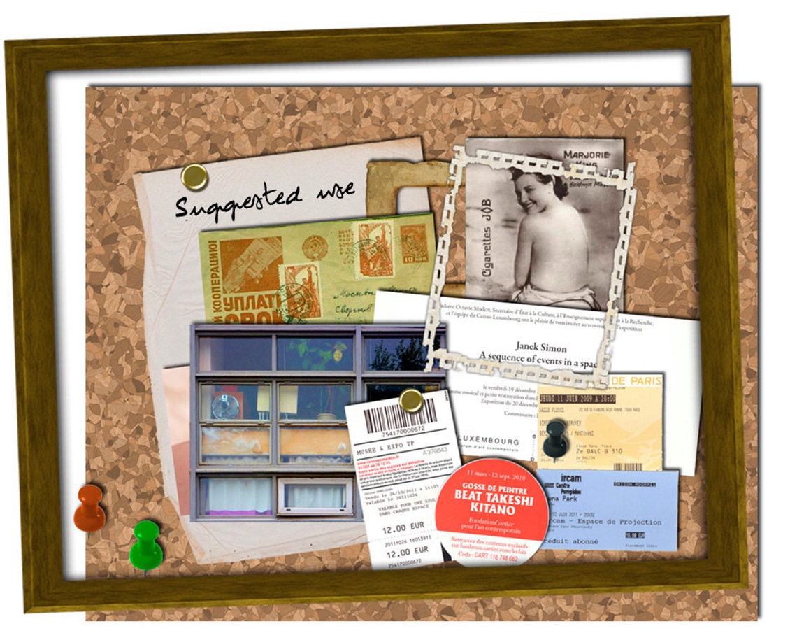 Cork Pin Board Clip Art Kit Including Cork Texture Digital | Etsy