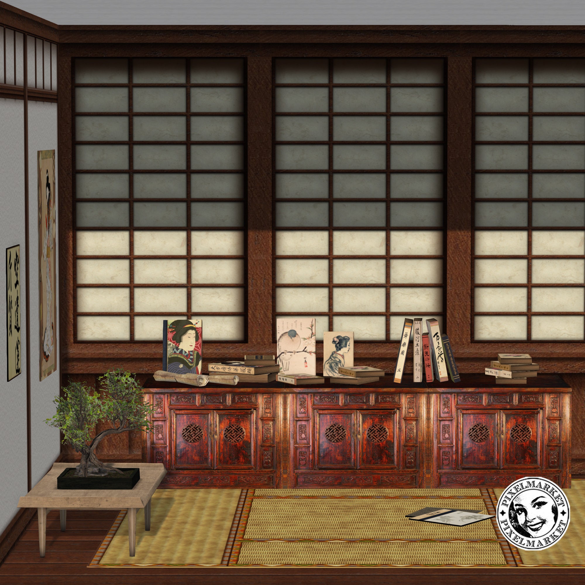 Printable Japanese Book Covers Calligraphy Scrolls and Art - Etsy UK