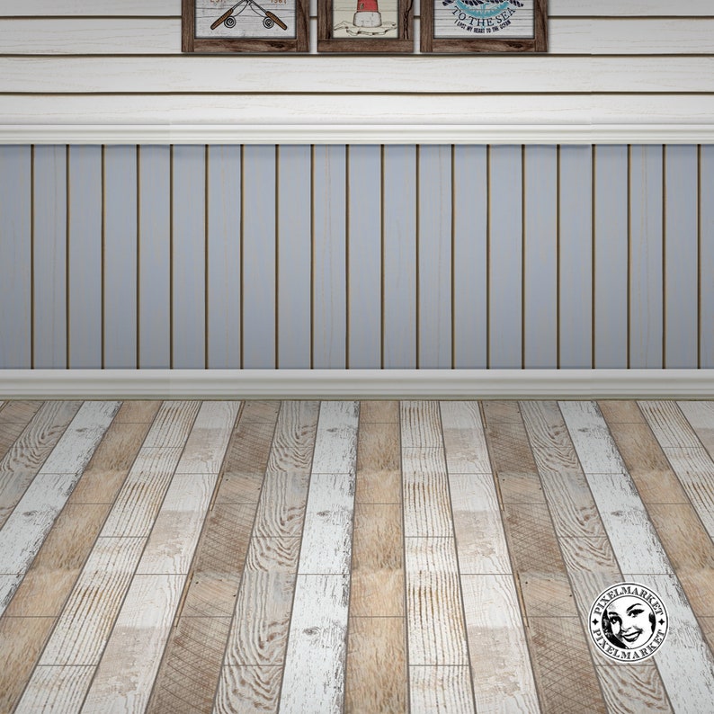 DOLLHOUSE 1/12 Miniature Printable FLOORING Weathered Wood | Etsy