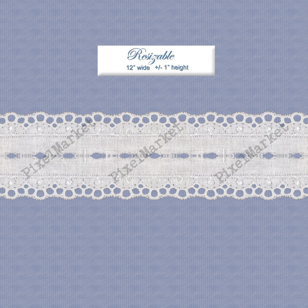 Instant Download DIGITAL Realistic LACE BORDERS Printable - Etsy