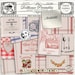 PRINTABLE FABRIC for 1:12 Scale Miniature French Kitchen Towels Digital ...